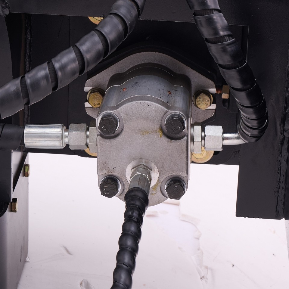 CREWORKS Mini Skid Steer Stump Grinder w/ Hydraulic Hoses &Quick-Attach ...