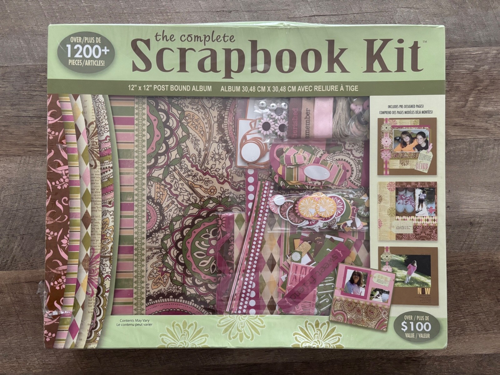 NEW Complete Scrapbook Kit – 1200+ Pieces 12" x 12" Album ...