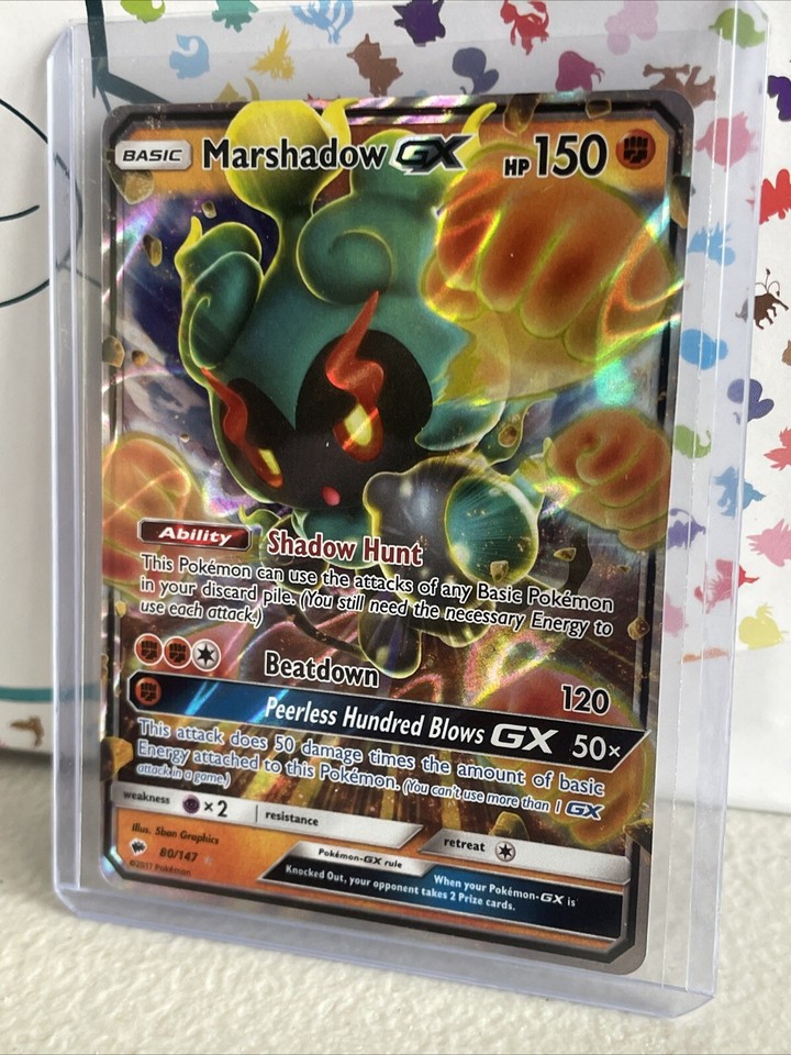 Pokemon TCG Marshadow GX 80/147 Burning Shadows Ultra Rare | eBay