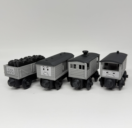 Wooden Railway Gray Breakvan Caboose Cargo Train Custom Made for Thomas ...
