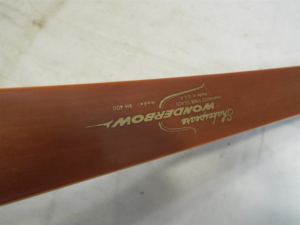 Vintage Shakespeare Wonderbow 30# Recurve Bow Archery Hunting LH 64 ...