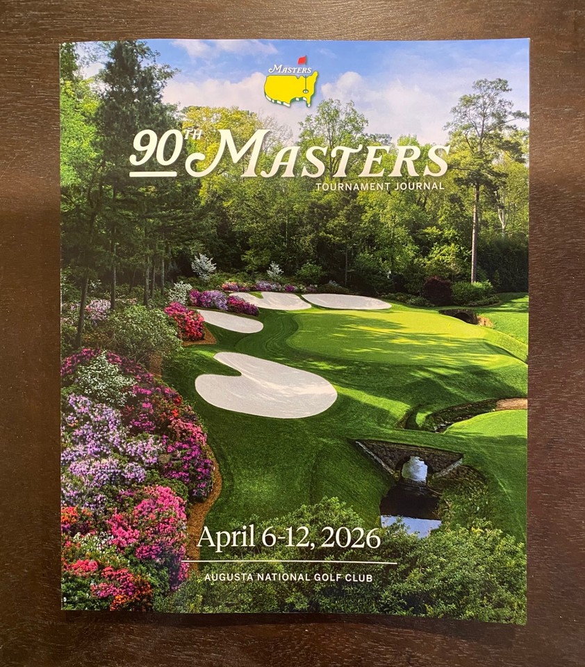 90th MASTERS GOLF JOURNAL 2026 COURSE EXCLUSIVE EDITION (NO COVER ...