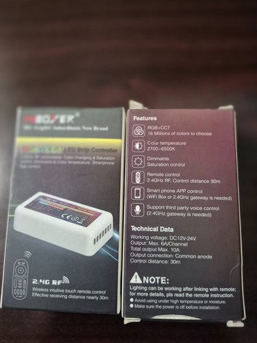 Mi-Light Miboxer RGBW LED Strip Light 2.4GHz RF Wireless Controller ...