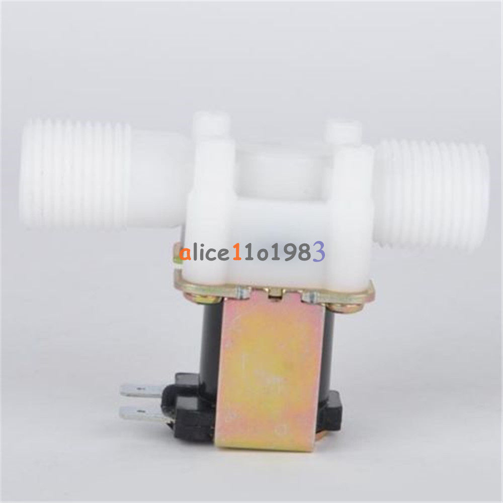 1/2" N/C DC 12V Magnetic Electric Solenoid Valve Water Air Inlet Switch ...