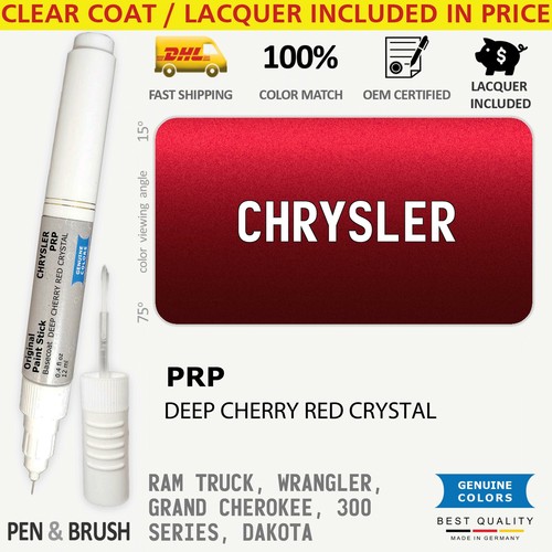 PRP Touch Up Paint for Chrysler Red RAM TRUCK WRANGLER GRAND CHEROKEE ...
