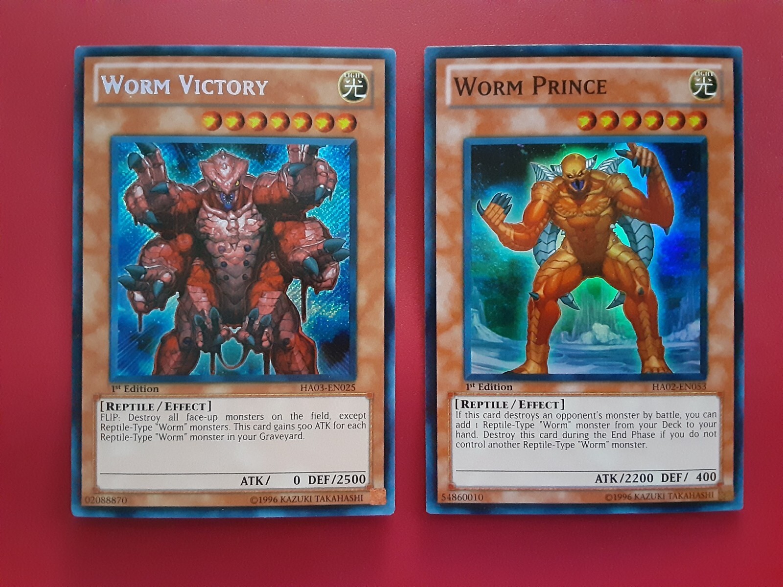 Yugioh Worm Deck 42 Cards Reptile King Queen Xex Zero Budget Tournament ...