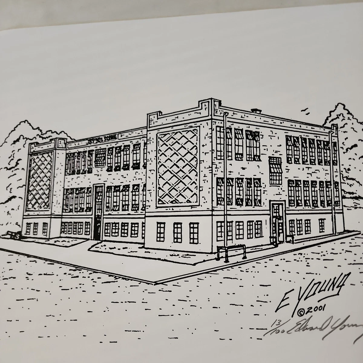 High School Building Drawing