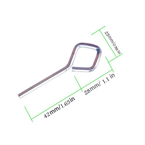 Qofowin 5/32” Standard Hex Dogging Key With Full Loop Allen Wrench Door ...
