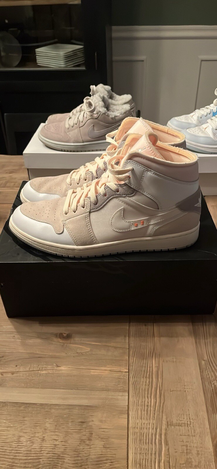 Nike Air Jordan 1 Mid Craft Inside Out White Grey siz… - Gem