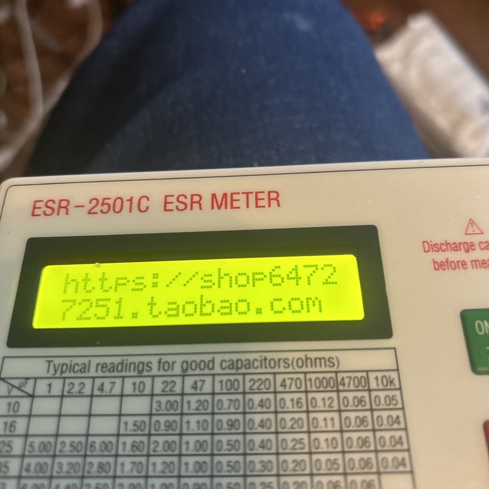 ESR-2501C ESR Meter 1-5ohms/5-25ohms High Precision DSR ESR Capacitor ...