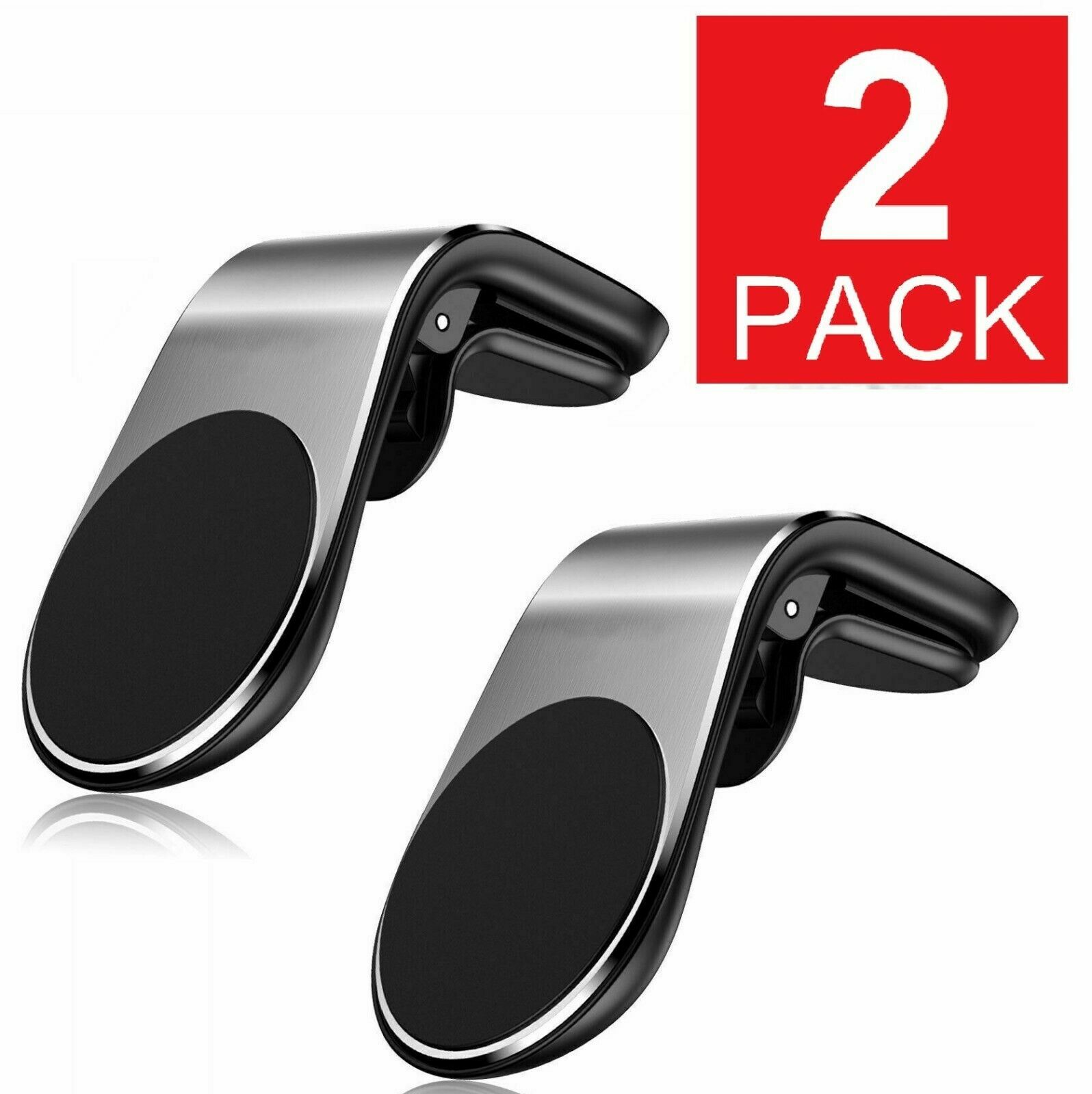 2-Pack Car Magnet Magnetic Air Vent Mount Holder Universal For Mobile ...