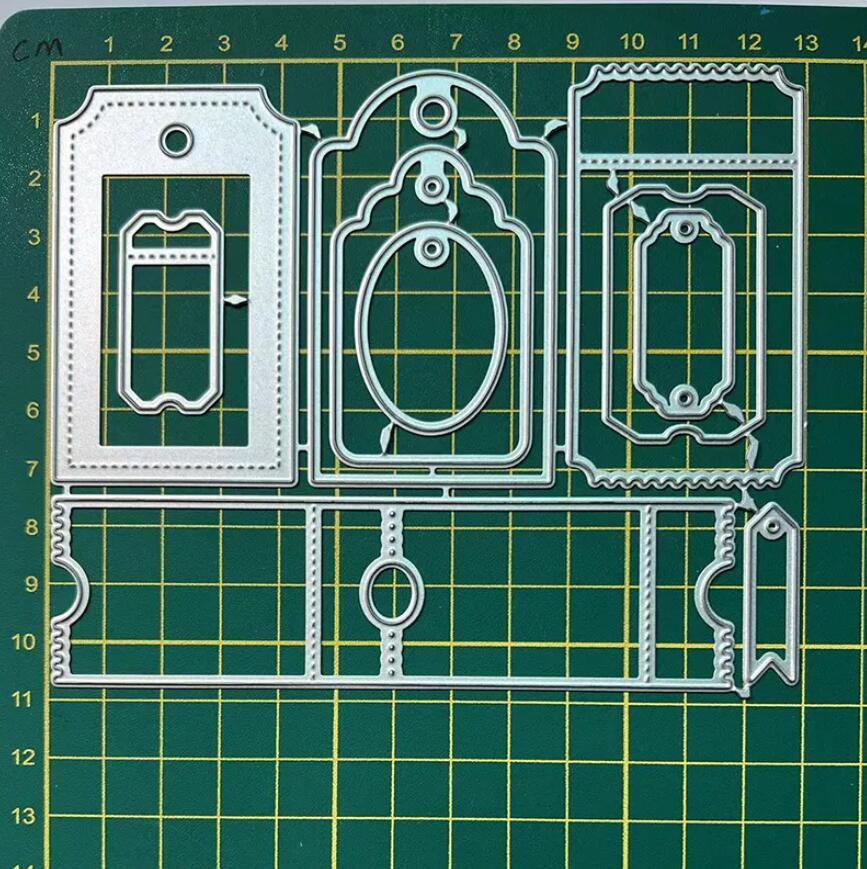 Metal Mold Cutting Dies Label Tag Scrapbook Paper Card Craft Embossing ...