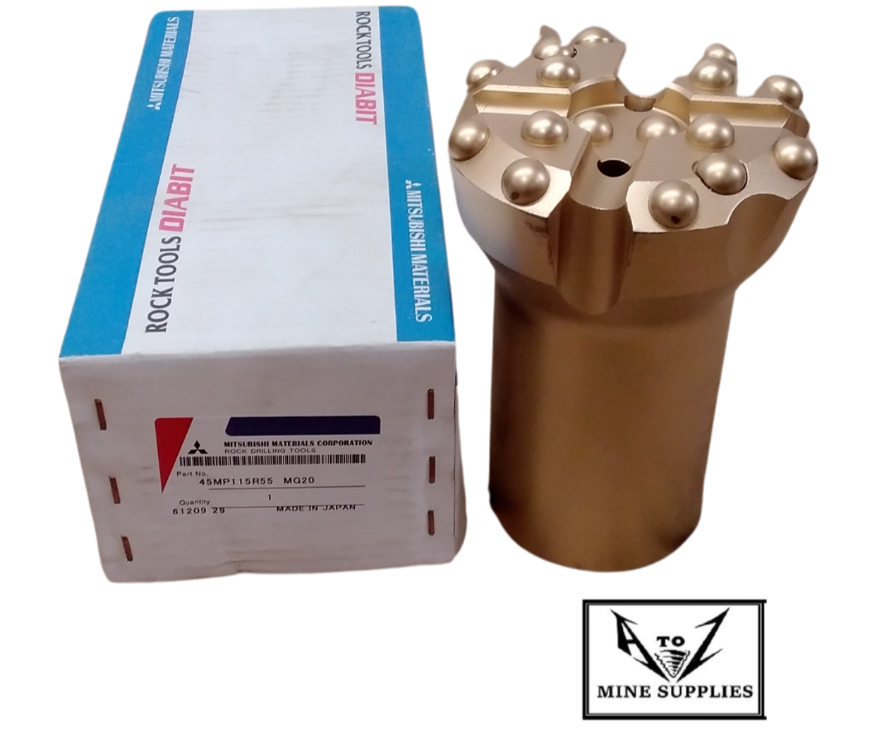 Mitsubishi Diaedge T45 4-1/2" (115mm) DC Rnd Button Drilling Bit ...