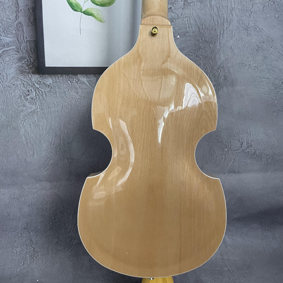 6 String Violin Shape Electric Guitar Gold Hardware Hollow Body ...