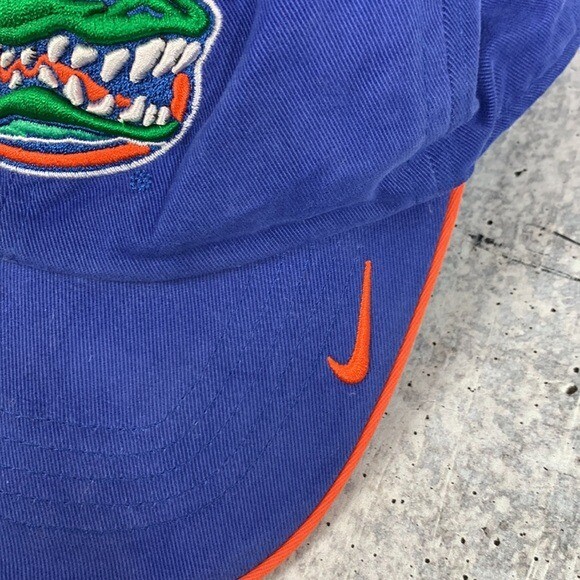 Nike Gators Florida Football Blue Embroidered Hat Cap - Gem