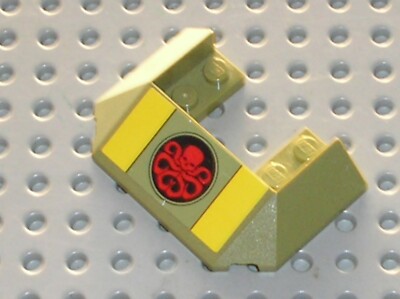 LEGO Olive Green Slope 45 6x4 Ref 13269 13269pb001 Sticker 76017stk01a ...