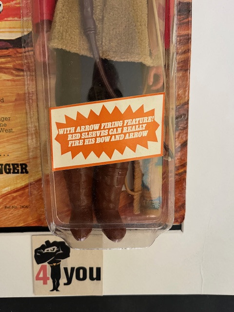 MIB MOC MOSC RED SLEEVES FIGURINE MARX Lone Ranger GABRIEL 1973 # 7404/ ...