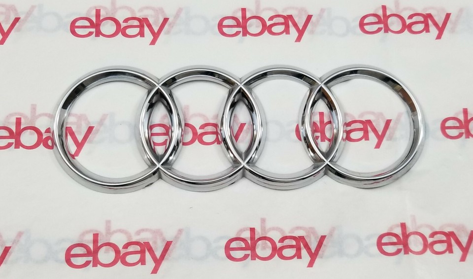 Audi Trunk Logo Rings Emblem OEM (7 9/16") | eBay