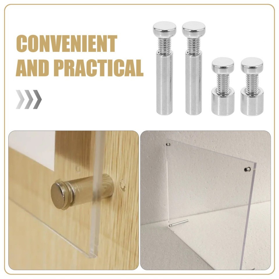 6 Set Mirror Hanging Hardware Picture Frame Supplies Clips Heavy ...