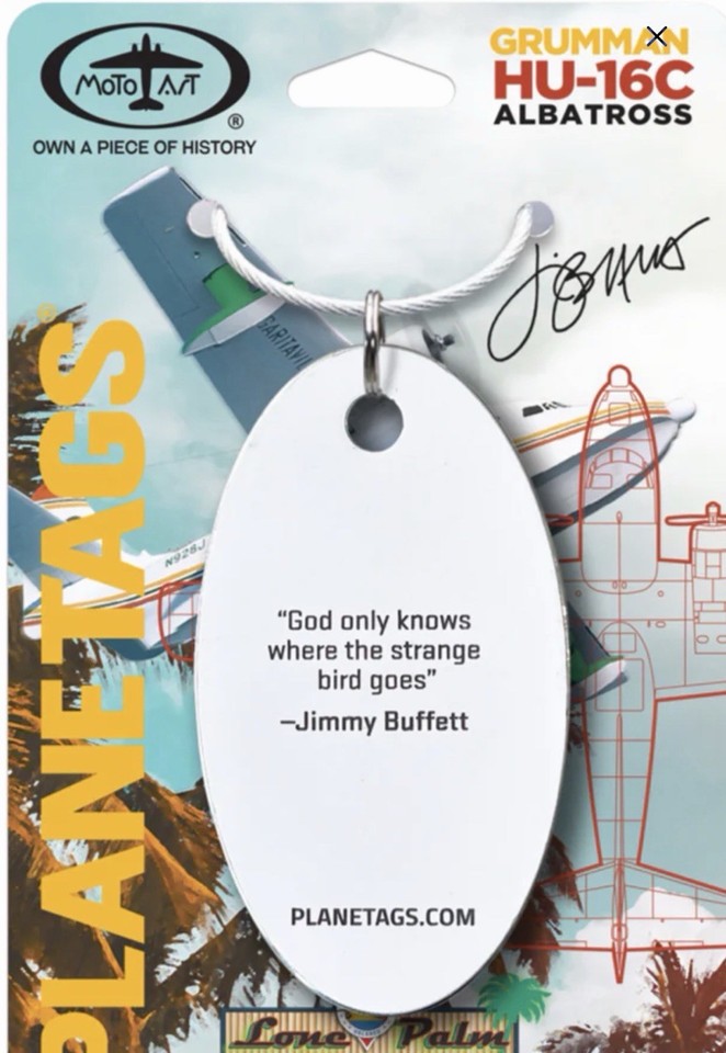 Jimmy Buffett Hemisphere Dancer Planetags Plane Tag Grumman MotoArt | eBay