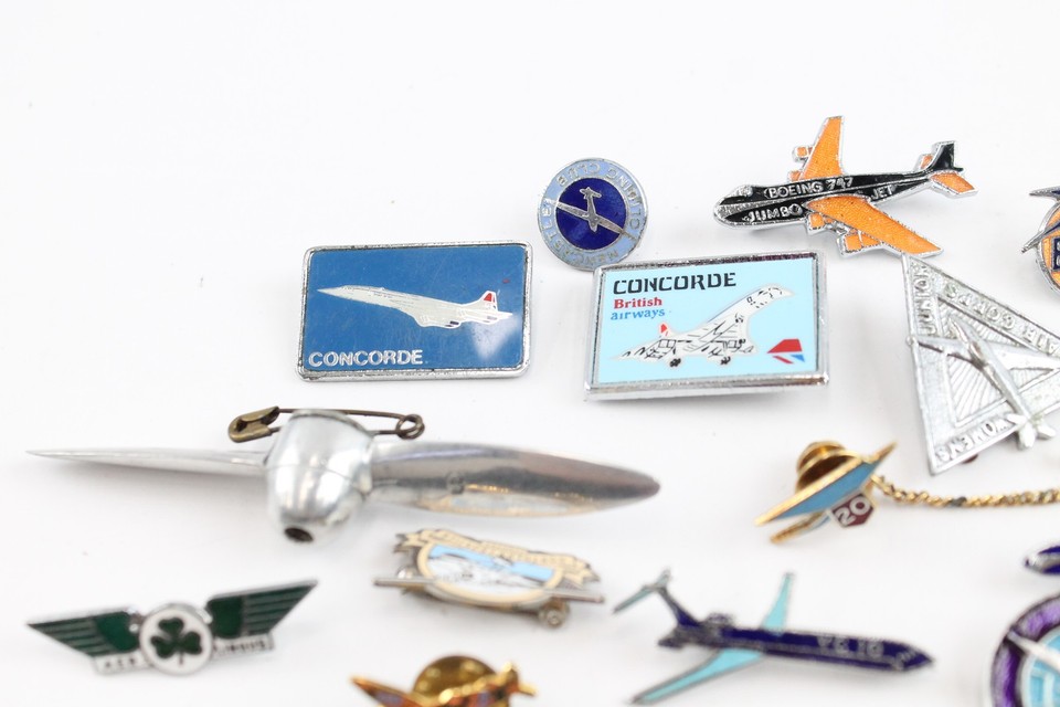 Aviation Pins Enamel Badges Vintage Collection Inc Concorde BEA and ...