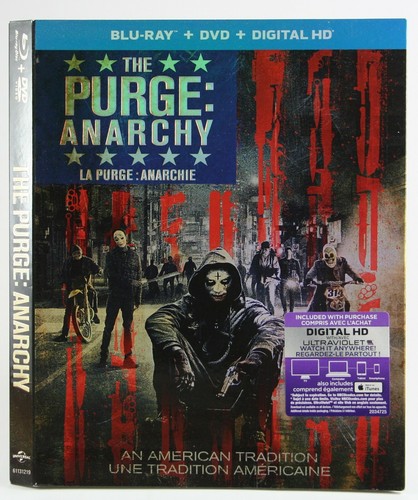 The Purge Anarchy Bluray SLIPCOVER ONLY See Pics 2014 Canadian Release ...