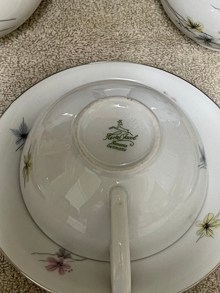 31 PCS VERY RARE HERTEL JACOB CHINA PATTERN 820 MADE IN BAVARIA GERMANY ...