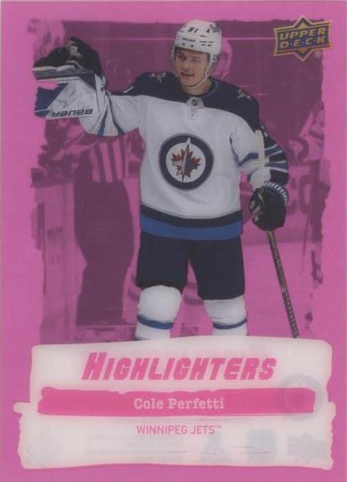 2022-23 Upper Deck Series 2 - Highlighters Cole Perfetti #HL-1 Pink for ...