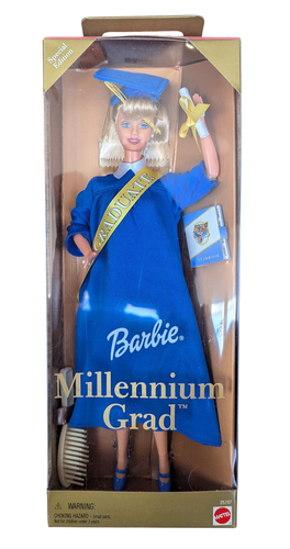 2000 Mattel Barbie Special Edition Millennium Grad Doll 25707 - Blue ...