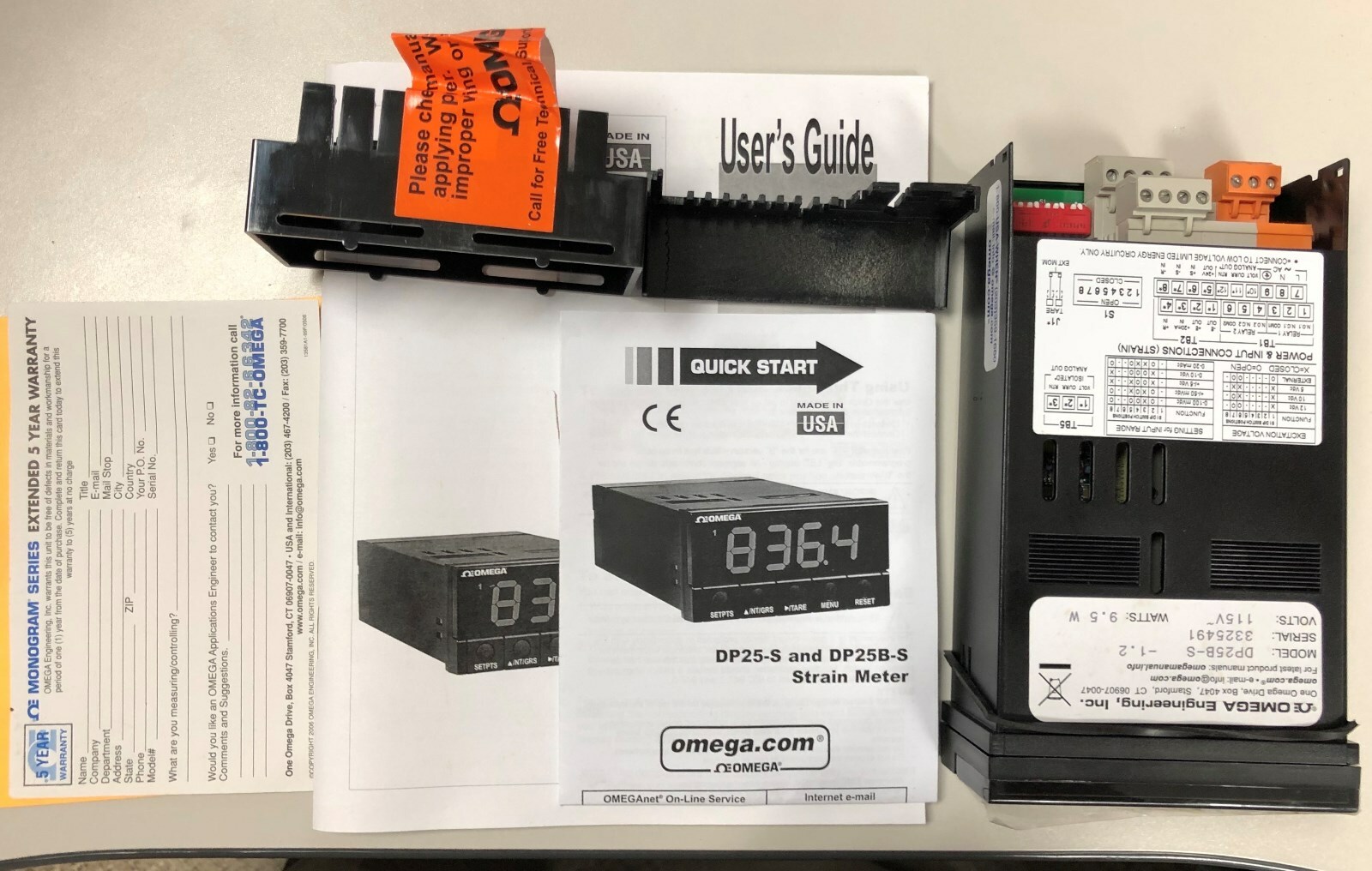 OMEGA Engineering DP25B-S Load Cell & Strain Gauge Meter With "S" Beam ...