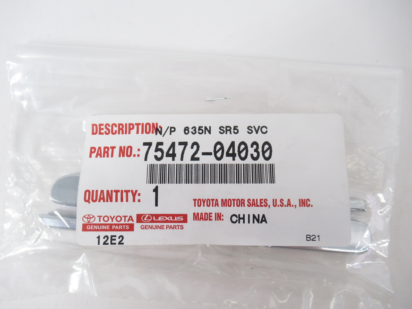 Genuine OEM Toyota 75472-04030 Rear "SR5" Nameplate Badge 2005-2015 ...