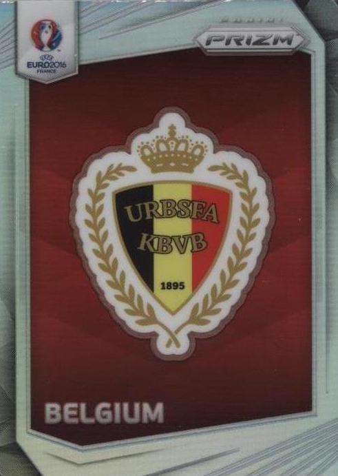 2016 Panini Prizm UEFA Euro - Country Logos Belgium #5 Silver Prizm for ...