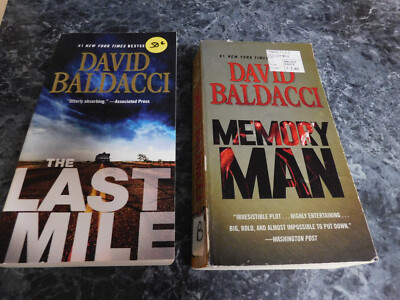 David Baldacci lot of 2 Memory Man Series Suspense Paperbacks | eBay
