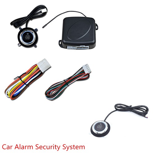 Auto Car Alarm Security System Engine Starter Keyless Entry Push Button ...