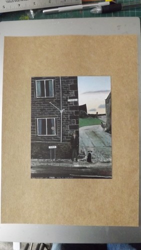 Peter Brook.Artist. Self-Portrait in Paris. On A4 kraft card. From a ...