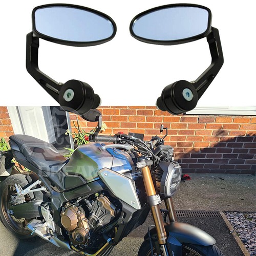 Motorcycle 7/8" Bar End Side Mirrors For Honda Grom MSX125 CB300F ...