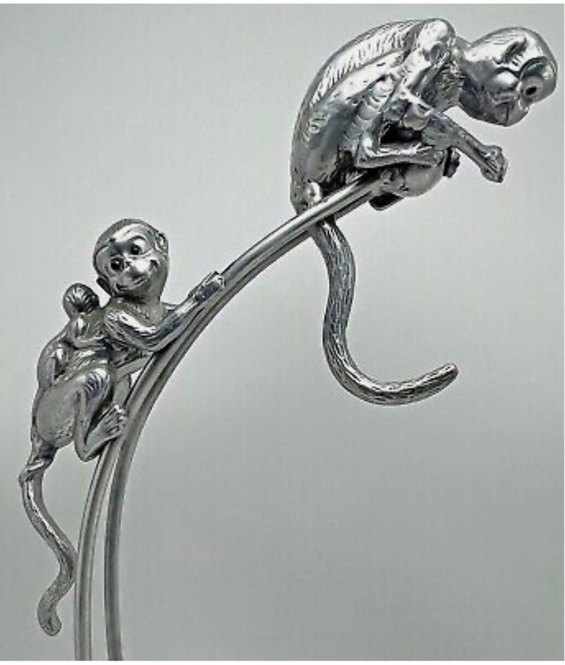 Arthur Court Aluminum Banana Hanger Leaf Monkey without the Bowl | eBay