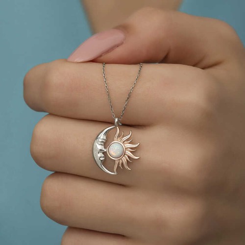 Celestial Charm: Moon and Sun Women's Necklace - Bestselling Jewelry on ...