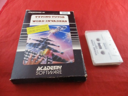 Typing Tutor / Word Invaders Commodore 64 C64 w/ Box game (missing ...