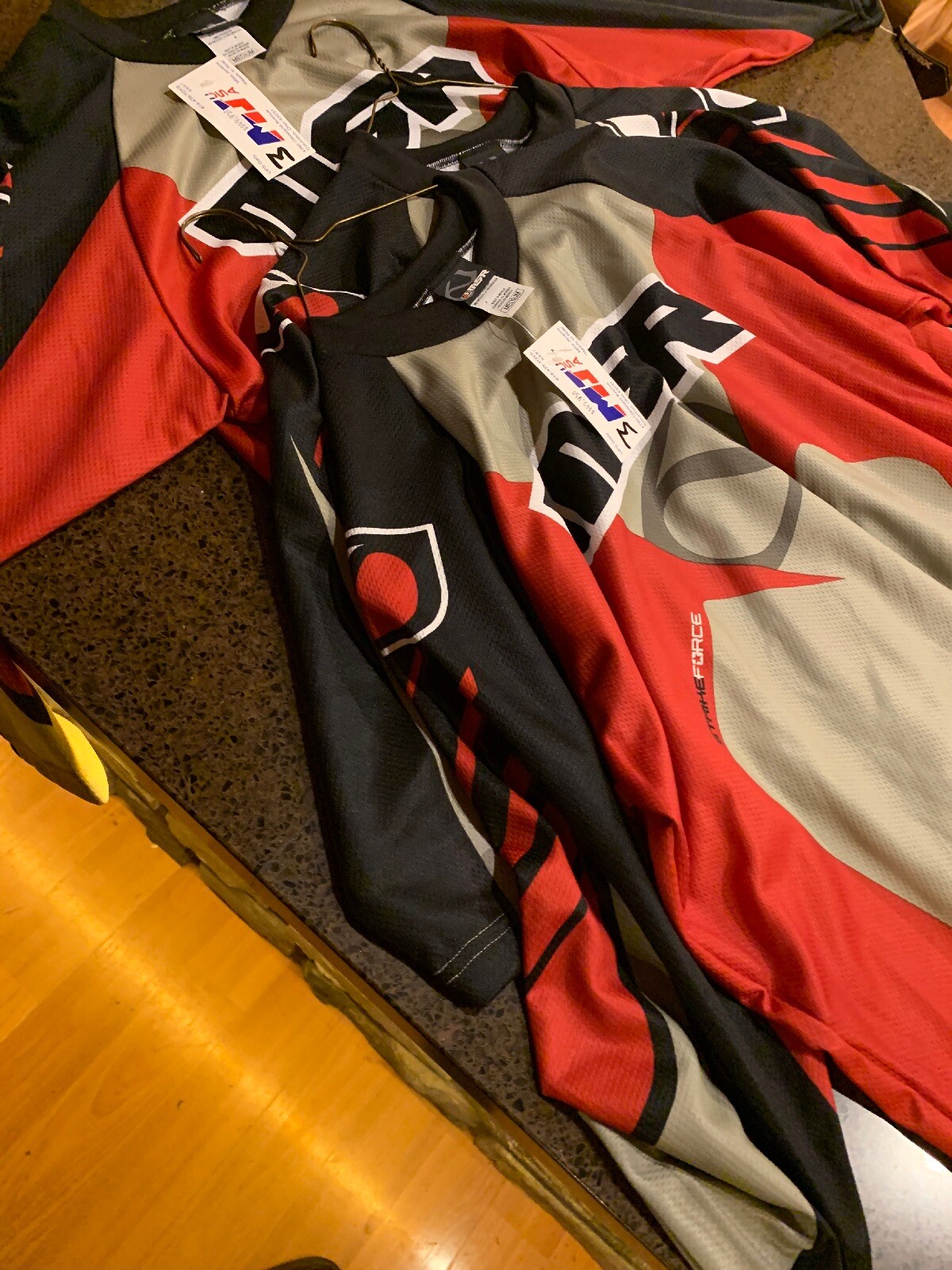 Lot Of 3 New Men’s Vintage MSR Racing Motocross Red Black Gray Jersey T ...