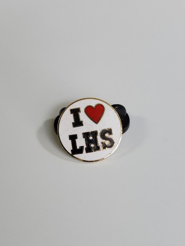 I Love LHS Lapel Pin High School or Initials Red White & Blue | eBay