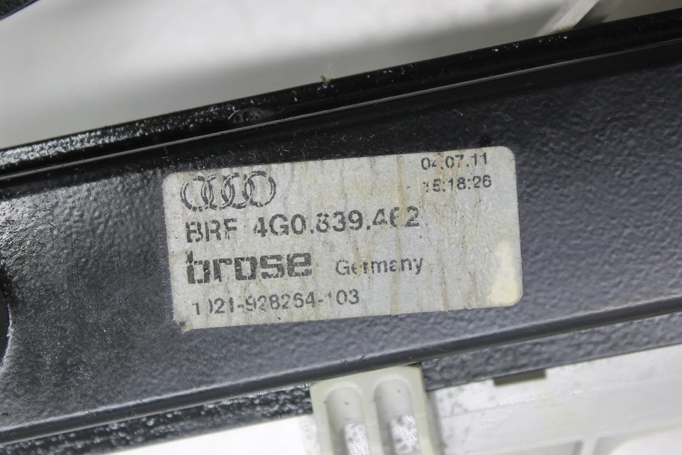 AUDI A6 4G2, C7, 4GC Rear Right Door Window Regulator 4G0839462 2.00 ...