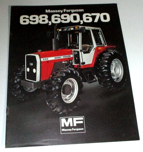 Massey Ferguson MF 670 690 698 Tractor Sales Brochure Literature Ad ...