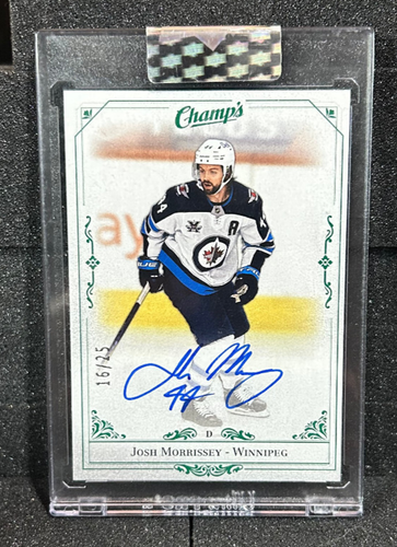 2020-21 Clear Cut JOSH MORRISSEY Champs Autograph #C-JM Winnipeg Jets ...