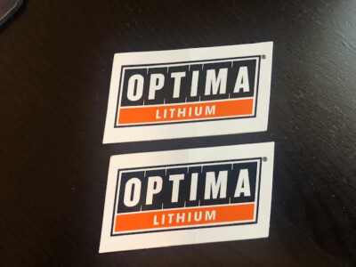 OPTIMA LITHIUM BATTERIES - Sticker / Decal - Car, Truck, Workshop ...