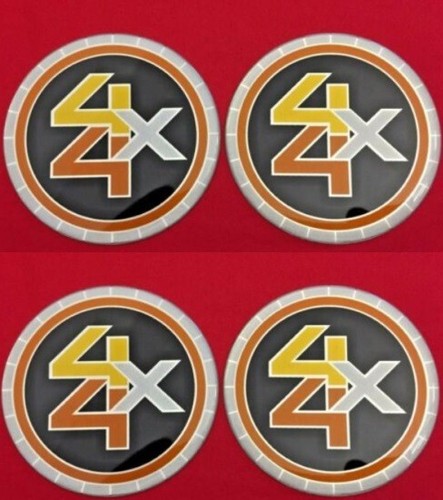 4pcs 4X4 Emblem Badge RALLY WHEEL CENTER HUB CAPS' LOGO STICKERS 2 1/2 ...