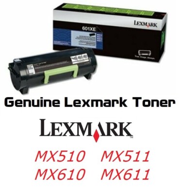 Mostly New Genuine 60F1X0E 601XE Toner 65% MX510 MX511 MX610 MX611 ...