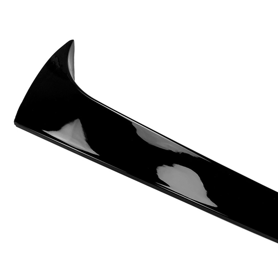 For Skoda Karoq ABS Plastic Black 2x Rear Window Spoiler Side Wing Trim ...