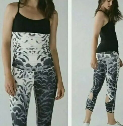 Lululemon Yin To You Skirted Crop Legging Pretty Plume Angel Wing Women ...