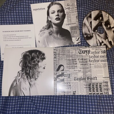 Reputation by Taylor Swift Case + CD + Song Lyrics Booklet ; LN ...